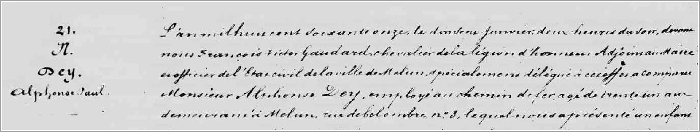Alphonse Paul DEY, mort pour la France… - Le Blog d'Antequam